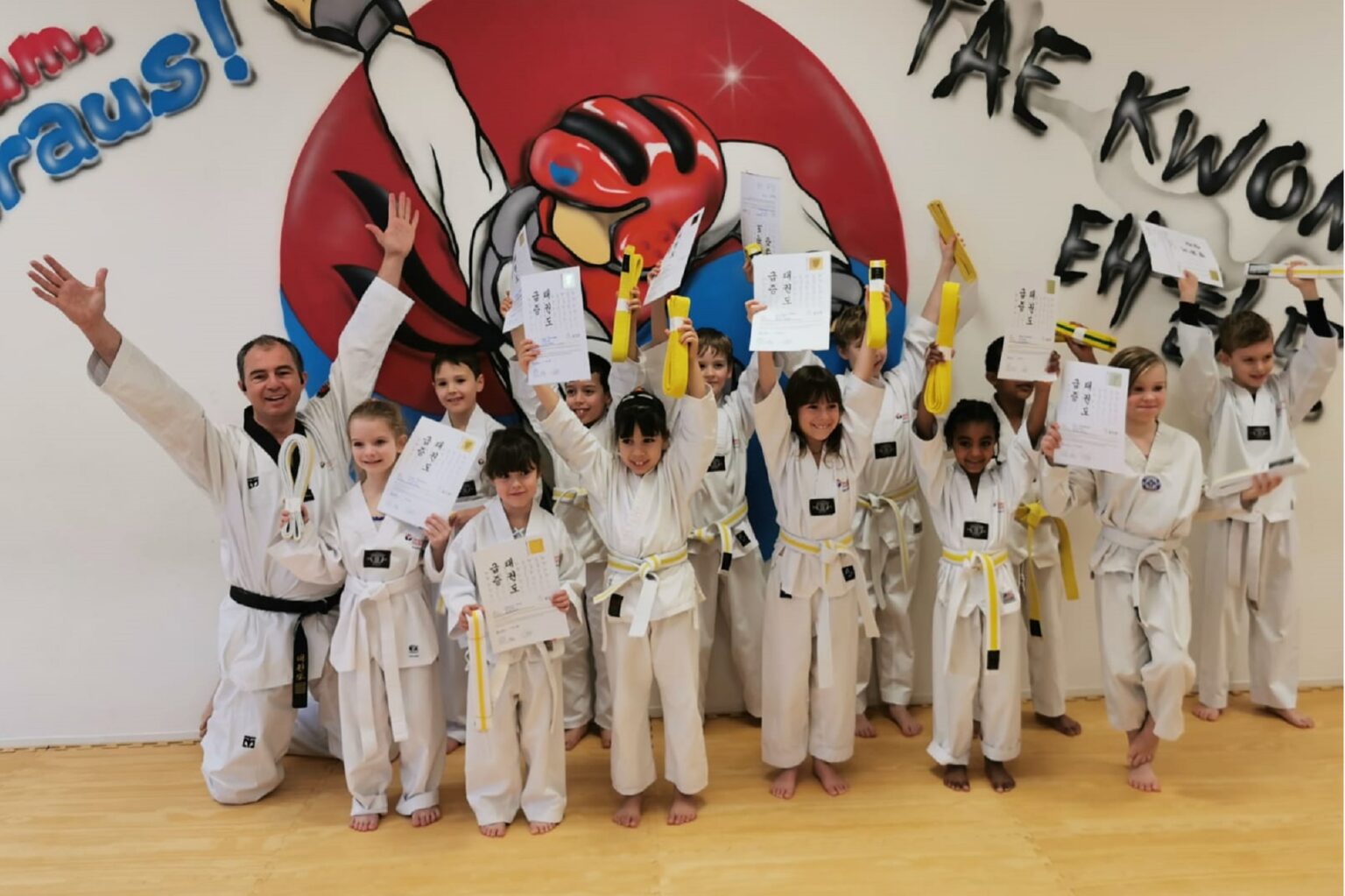 Großer Andrang bei letzter Gürtelprüfung in diesem Jahr – TKD Bergstrasse